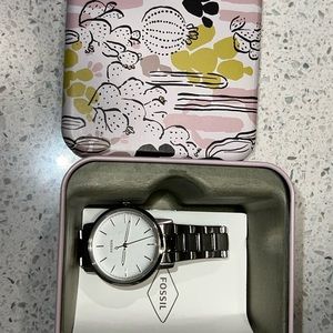 Fossil | Accessories | Womens Fossil Watch Stainless Steel Small | Poshmark